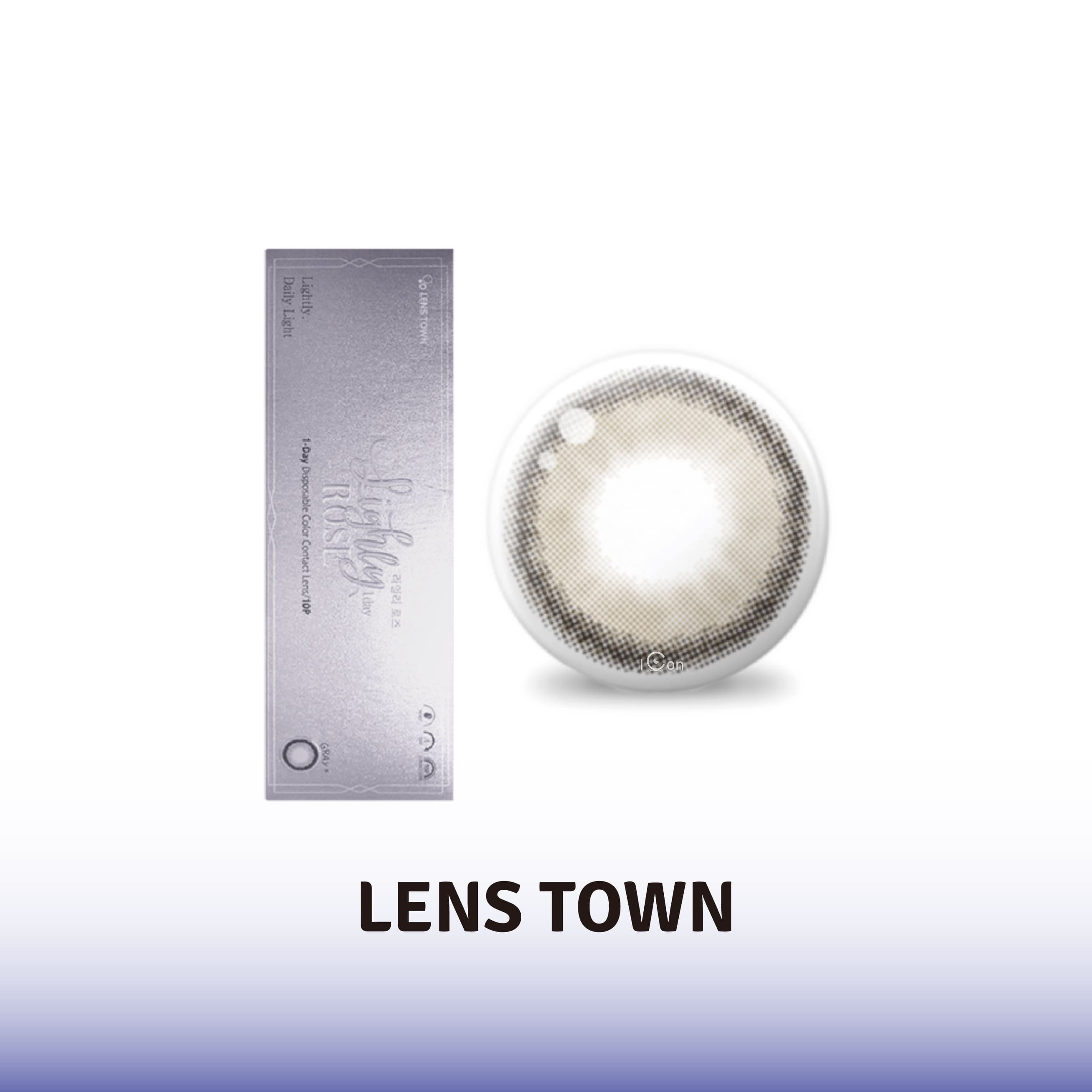 lenstown梨芝瞳彩色日拋茉莉暮灰 (10片）