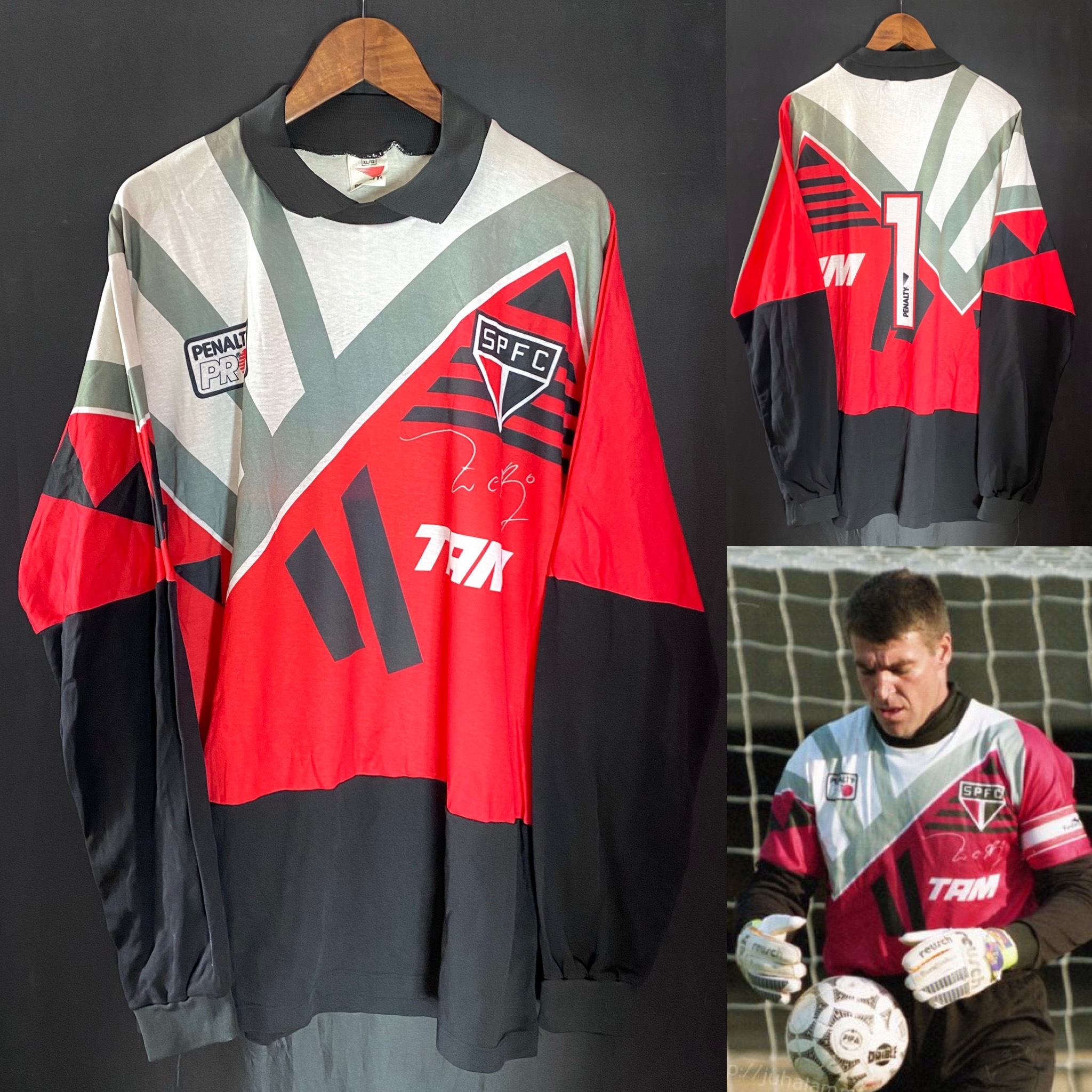 São Paulo 1993 Penalty Goalkeeper Shirt #1 ZETTI