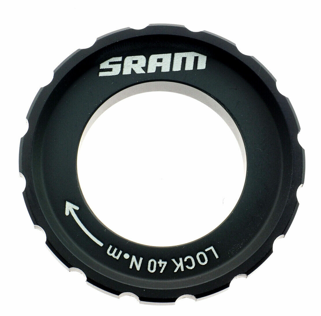 SRAM Logo Center Lock Disc Brake Hub Rotor Lockring, 1p