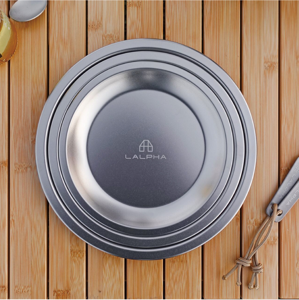 LALPHA 純鈦餐盤三件組｜made in 燕三條