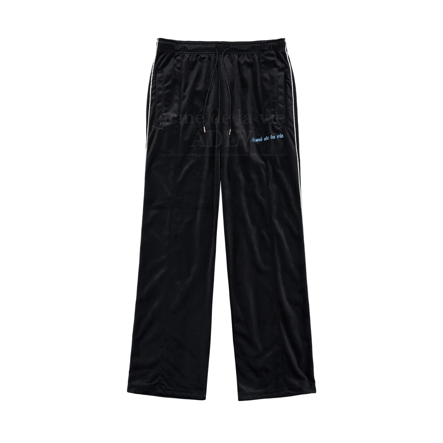 acme de la vie EMBROIDERY LOGO VELOR TRAINING PANTS BLA