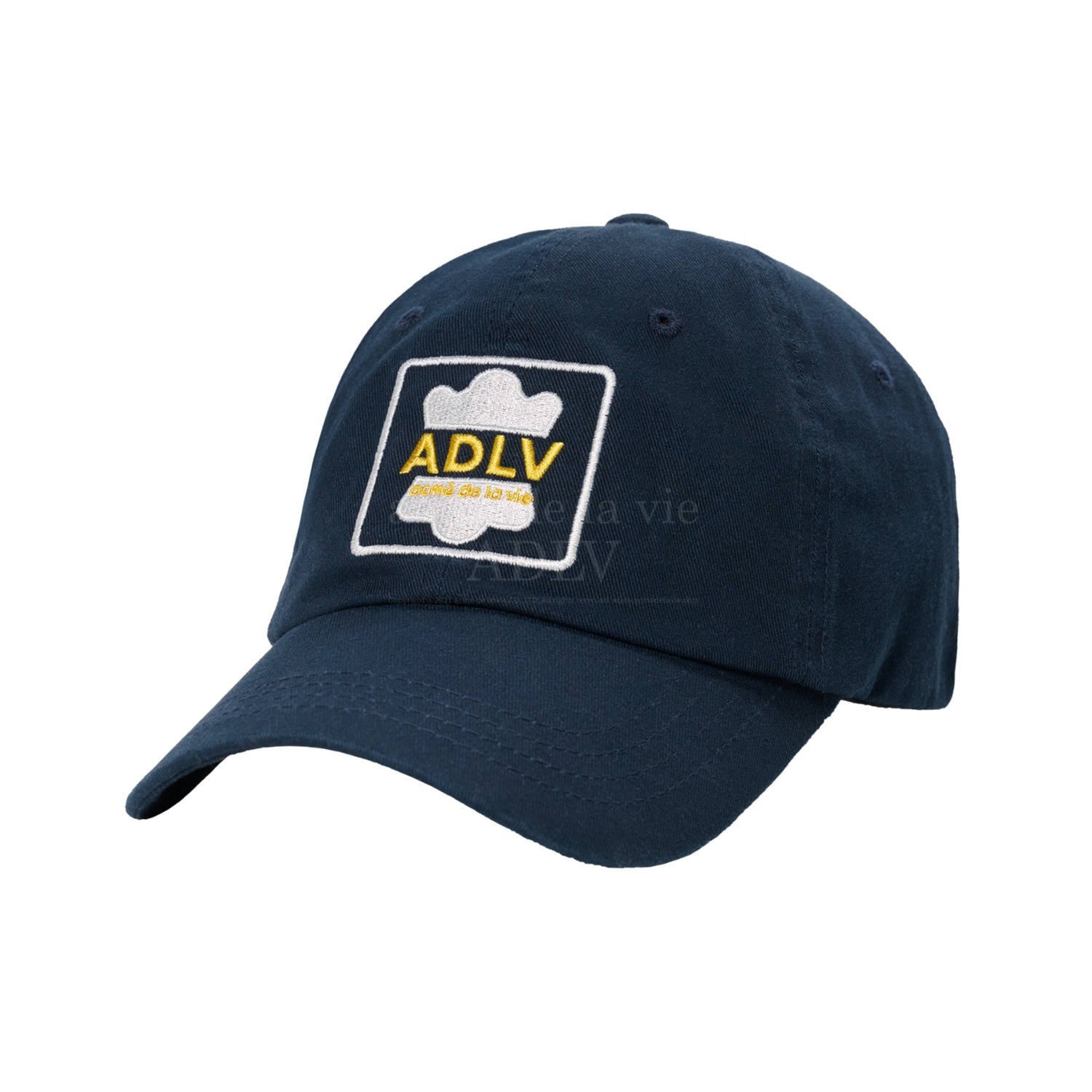 acme de la vie ADLV ROUND EMBLEM BALL CAP NAVY