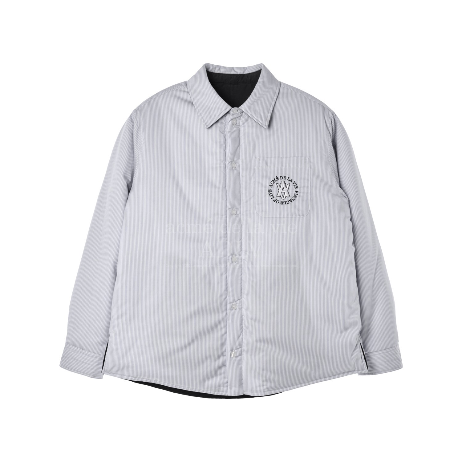 acme de la vie A LOGO EMBLEM REVERSIBLE STRIPE PADDING