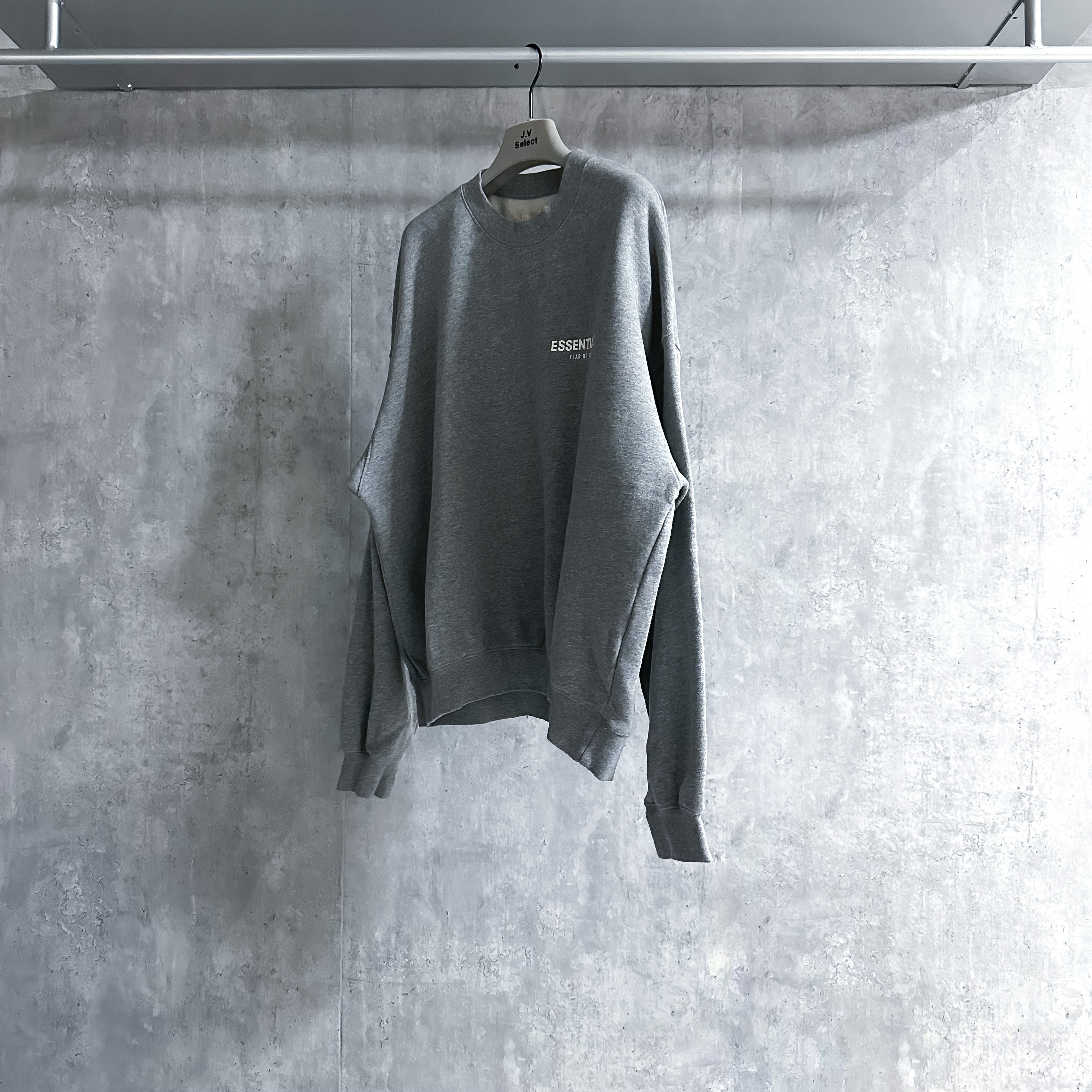 Essentials-F.O.G Logo Crewneck - Grey