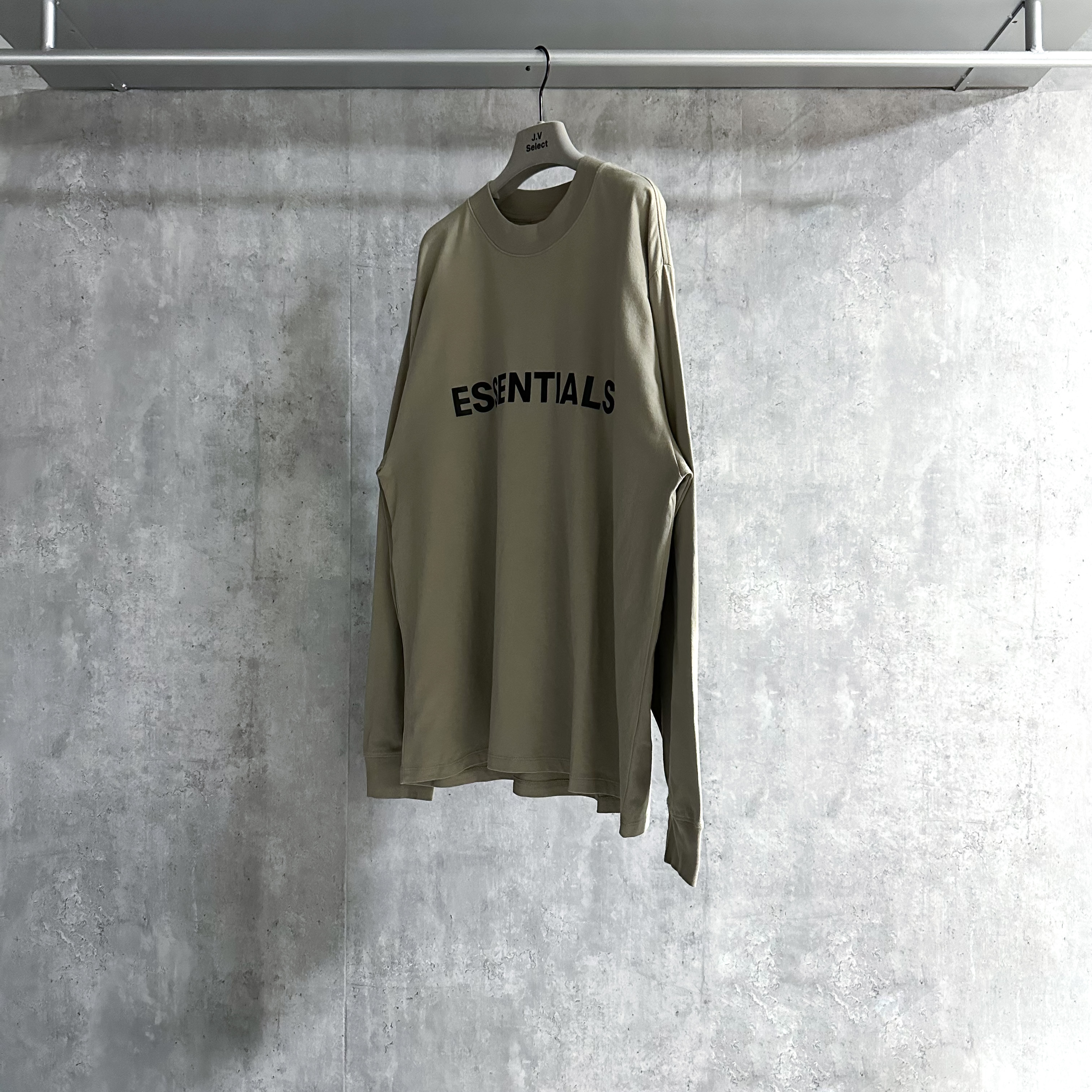 Essentials-F.O.G Logo Longsleeve - Olive