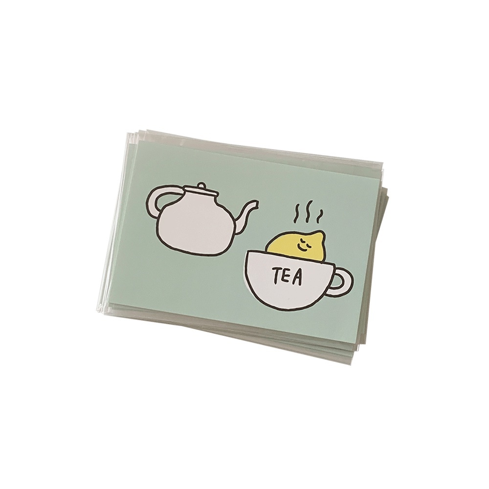 SECOND MORNING Lemon Tea Postcard