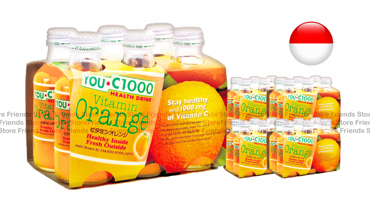 You C1000 - [原箱] You C1000 維他命 香橙健康飲料 (140毫升 X 6 X 5)