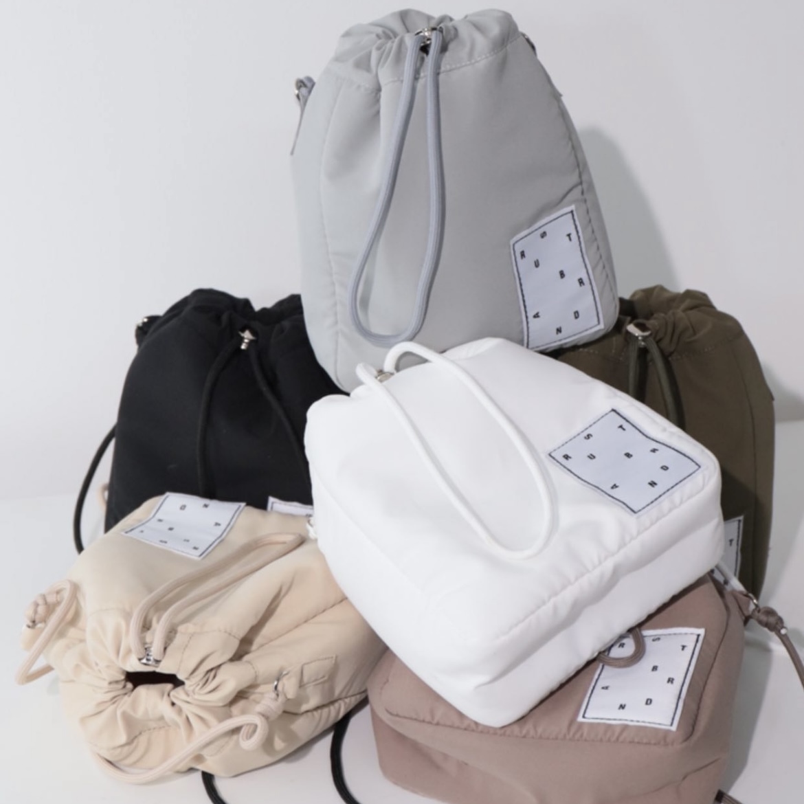 Mini Fabric Bucket Bag