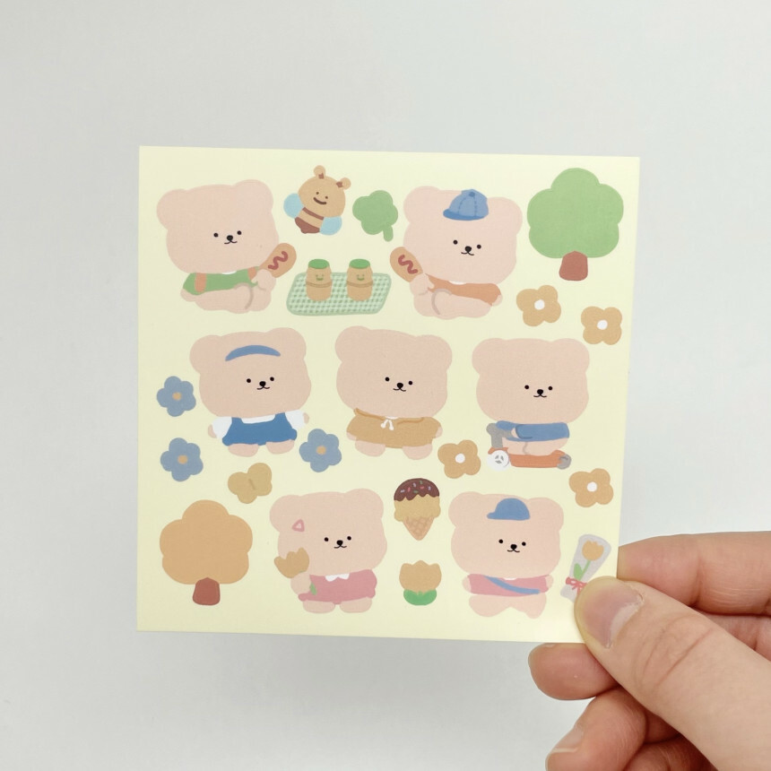 BAMTOREE STORE Spring Outing Seal Sticker (2 sheets) 貼紙