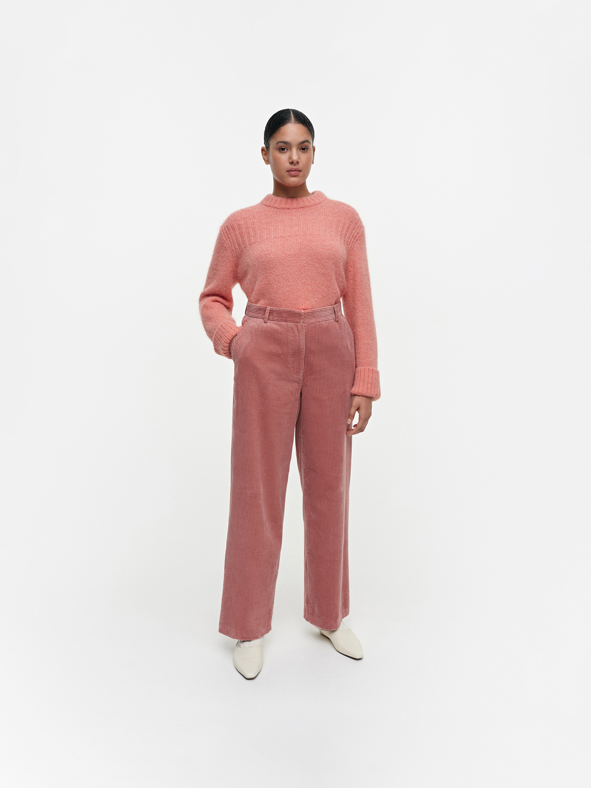 Solid Corduroy Laretta Pant 78cm