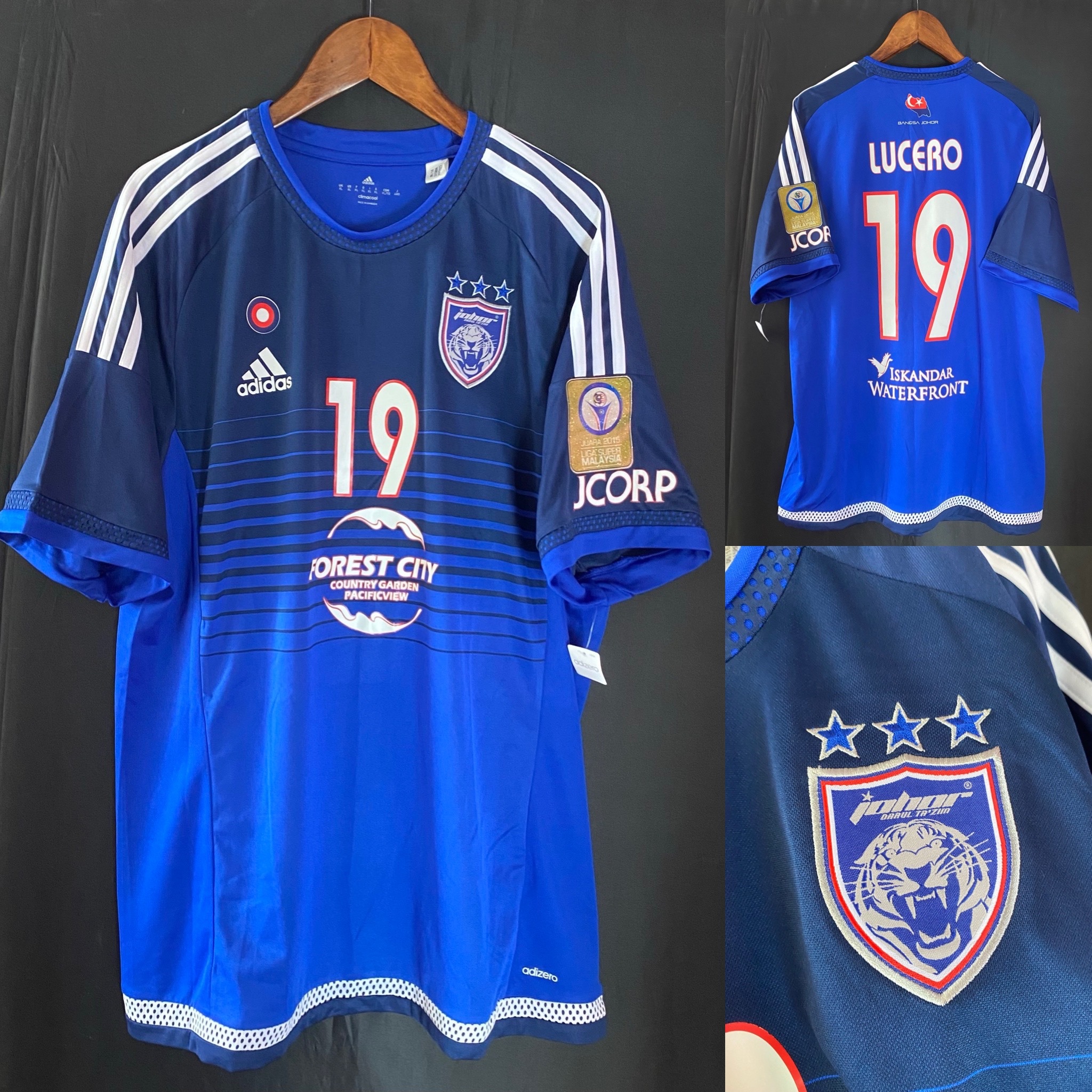JDT Johor Adidas Home official shirt #19