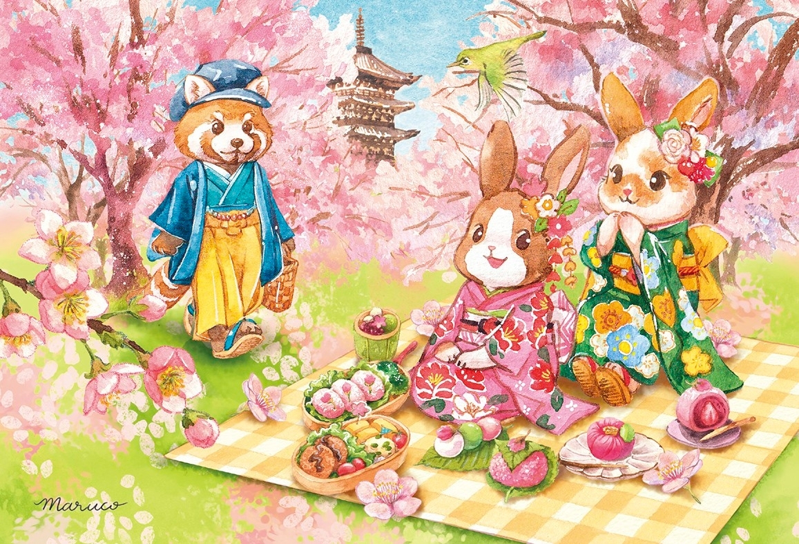 台灣 Puzzle Story 預購 Maruco 櫻花樹下 70片拼圖(AJR70-088)