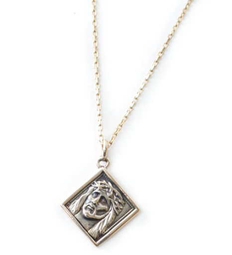 RIP Jesus Christ Necklace K10 Gold