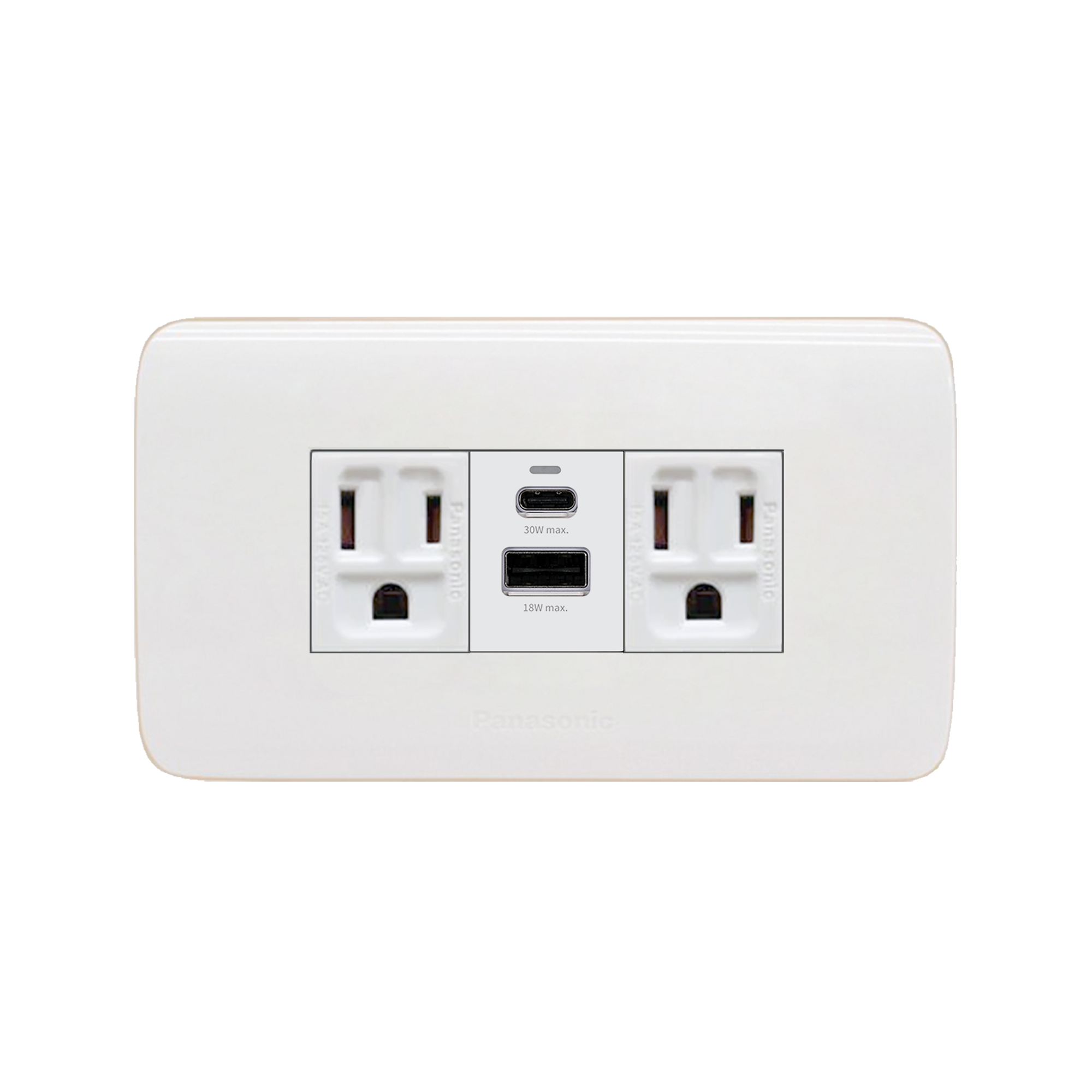 Type-C 30W 埋入式USB插座面板 For 國際牌® RISNA®系列|易智快充