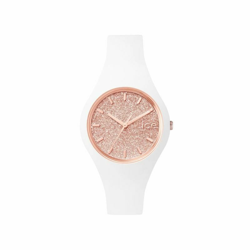 【ice watch】 ICE glitter系列_白玫瑰金色(小)001343