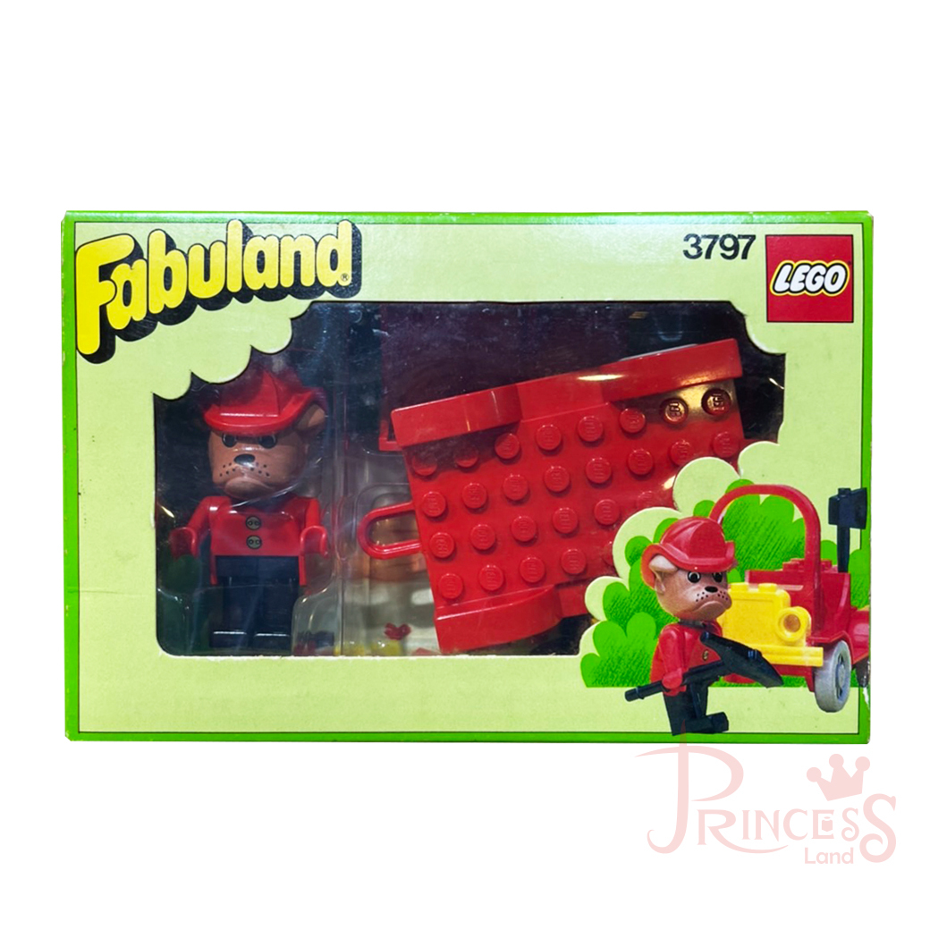 公主樂糕殿 LEGO 樂高 1987年 絕版 老物 Fabuland 3797 鬥牛犬 消防員