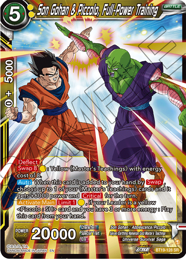 BT19-128 Son Gohan & Piccolo, Full-Power Training
