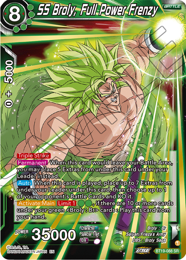 BT19-088 SS Broly, Full Power Frenzy