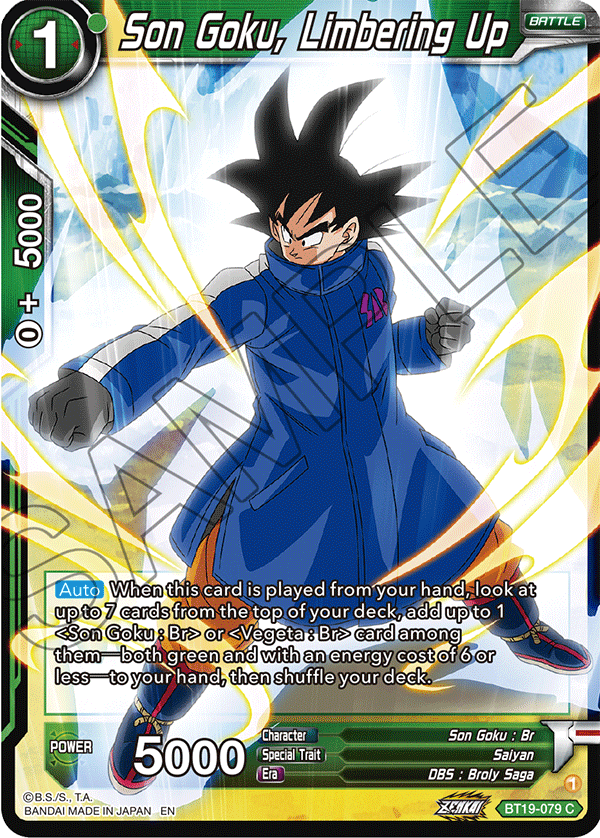 BT19-079 Son Goku, Limbering Up
