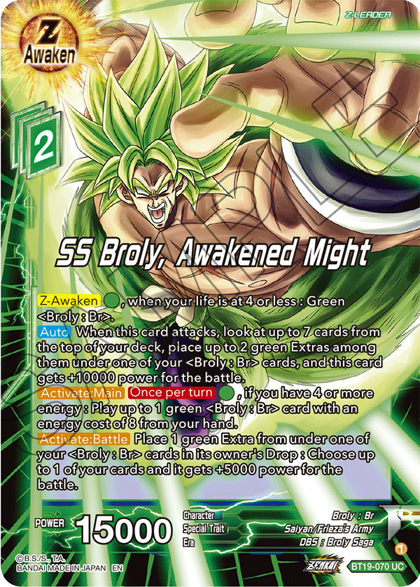 BT19-070 SS Broly, Awakened Might