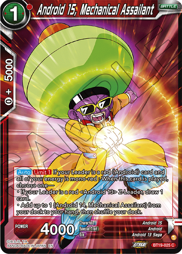 BT19-025 Android 15, Mechanical Assailant