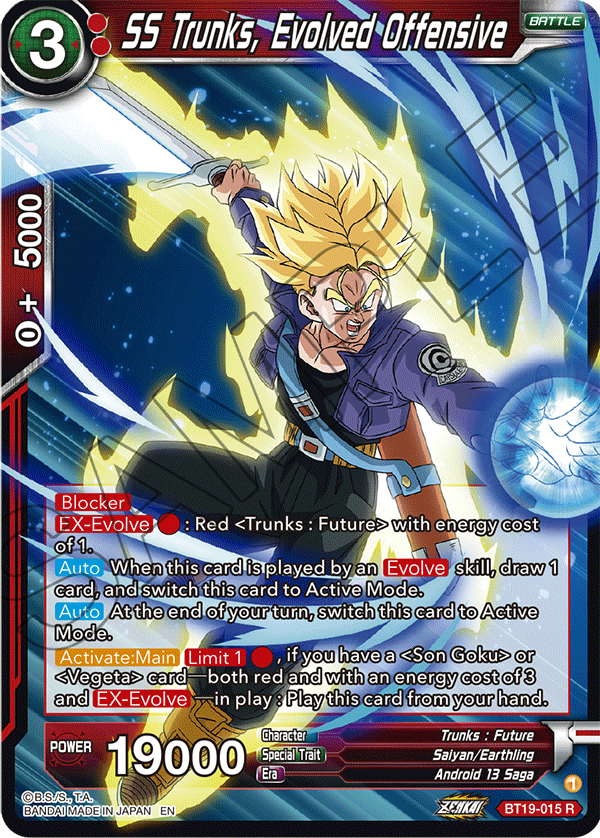 BT19-015 SS Trunks, Evolved Offensive