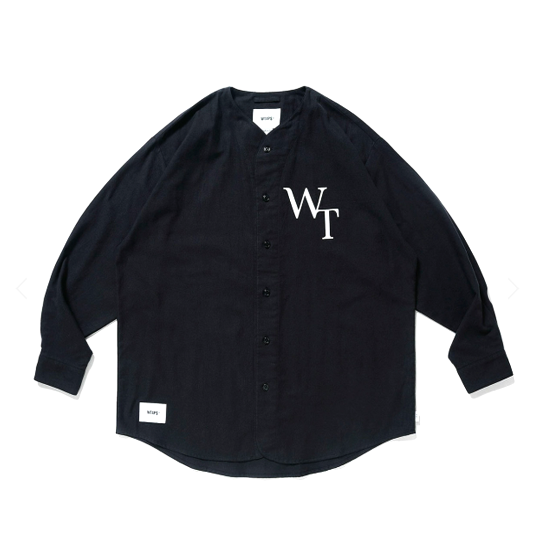 WTAPS 22FW LEAGUE 02 COTTON 無領襯衫 黑色| FLOMMARKET