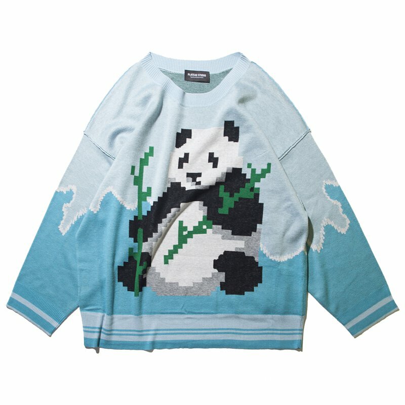 PLATEAU panda knit top