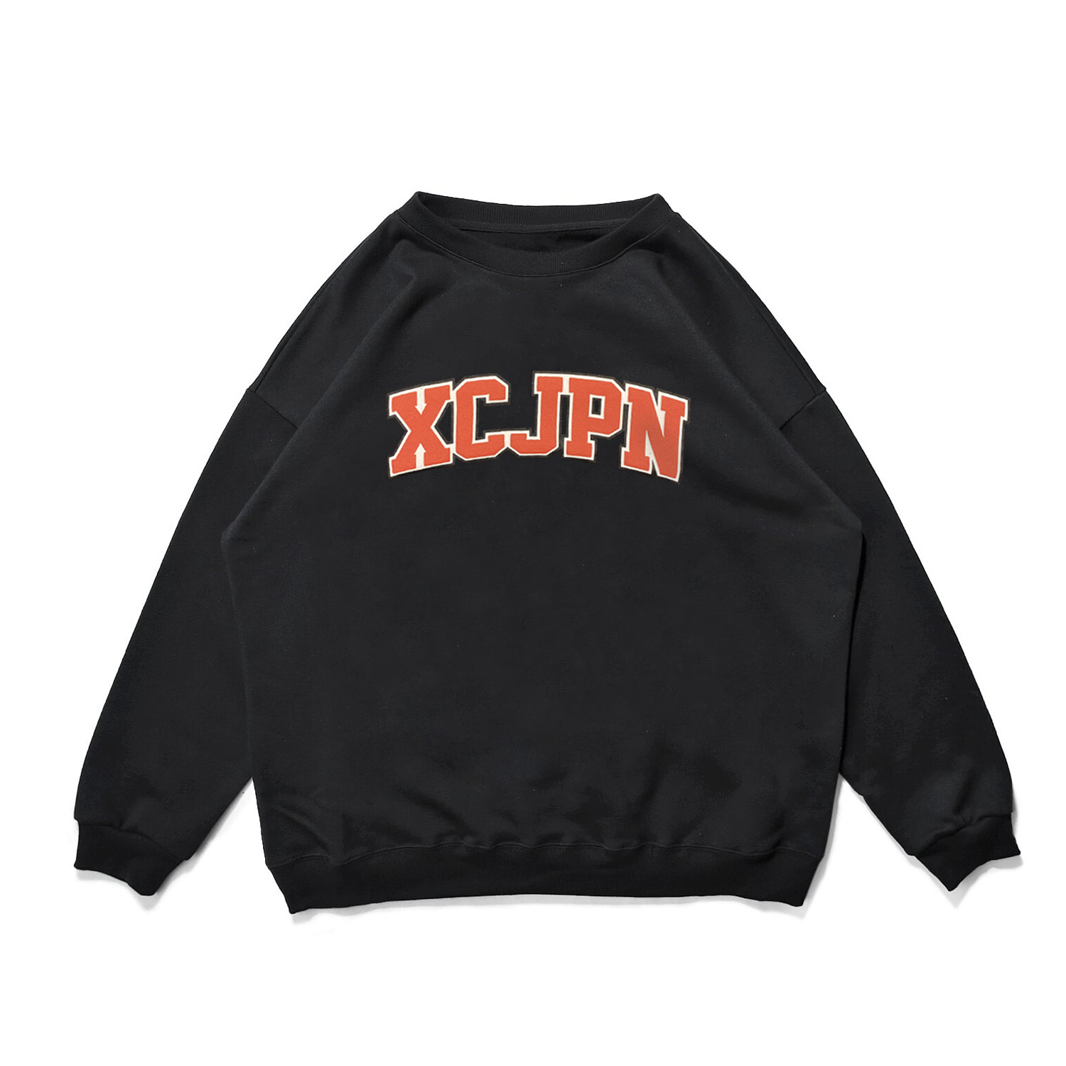 XCTRL 學院風發泡字大學T-黑