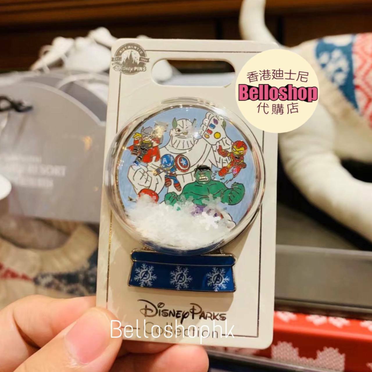 SHDR - Marvel Snow Globe Pin "2022 Mickey ‘s Winter Holiday Party ...