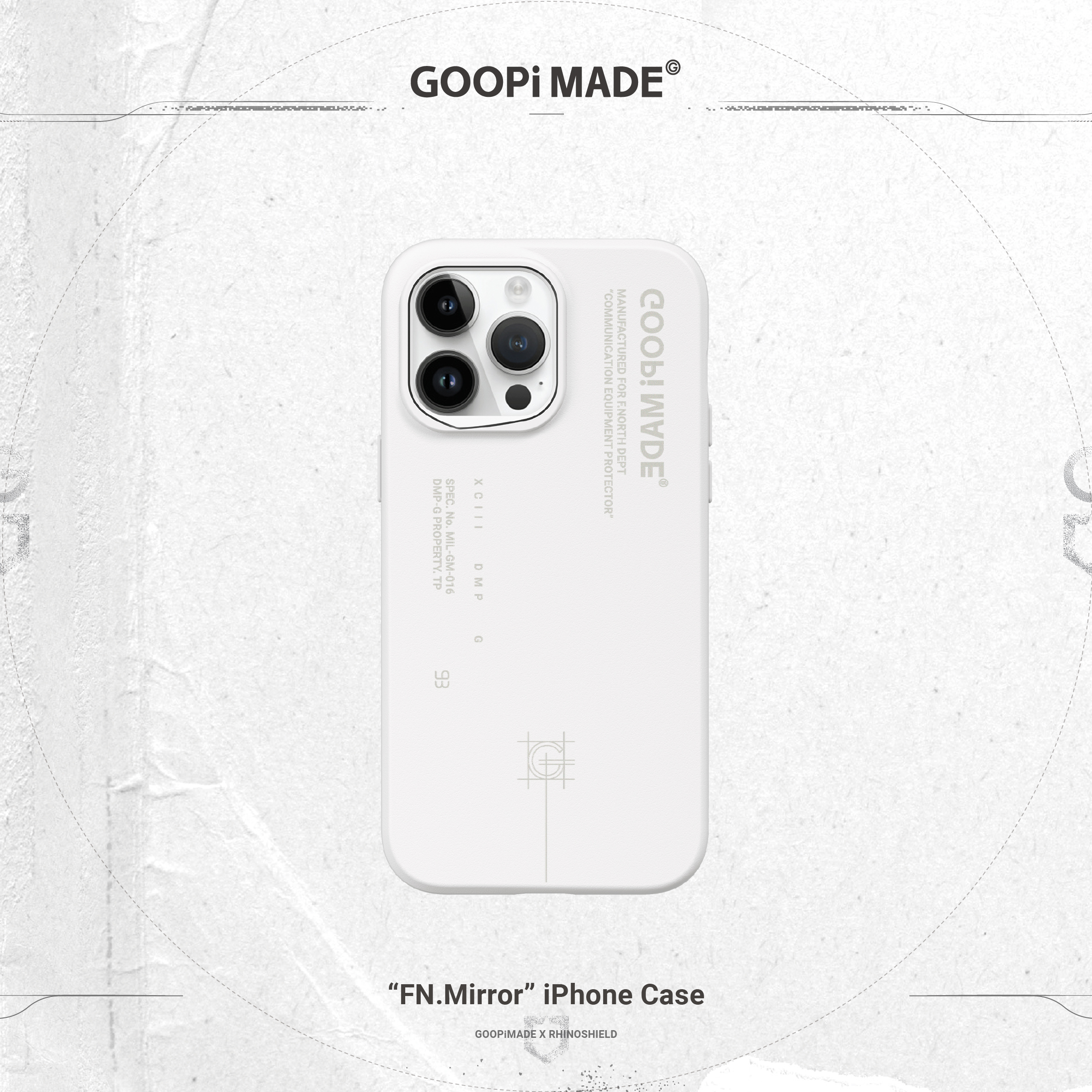 “FN.Mirror” iPhone Case - White