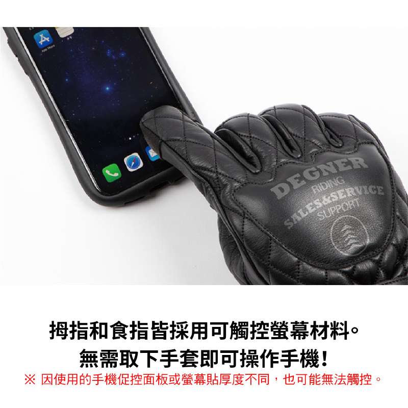 DEGNER 防摔手套 WG-46 冬季 皮革防摔手套｜ANSIN 安信騎士