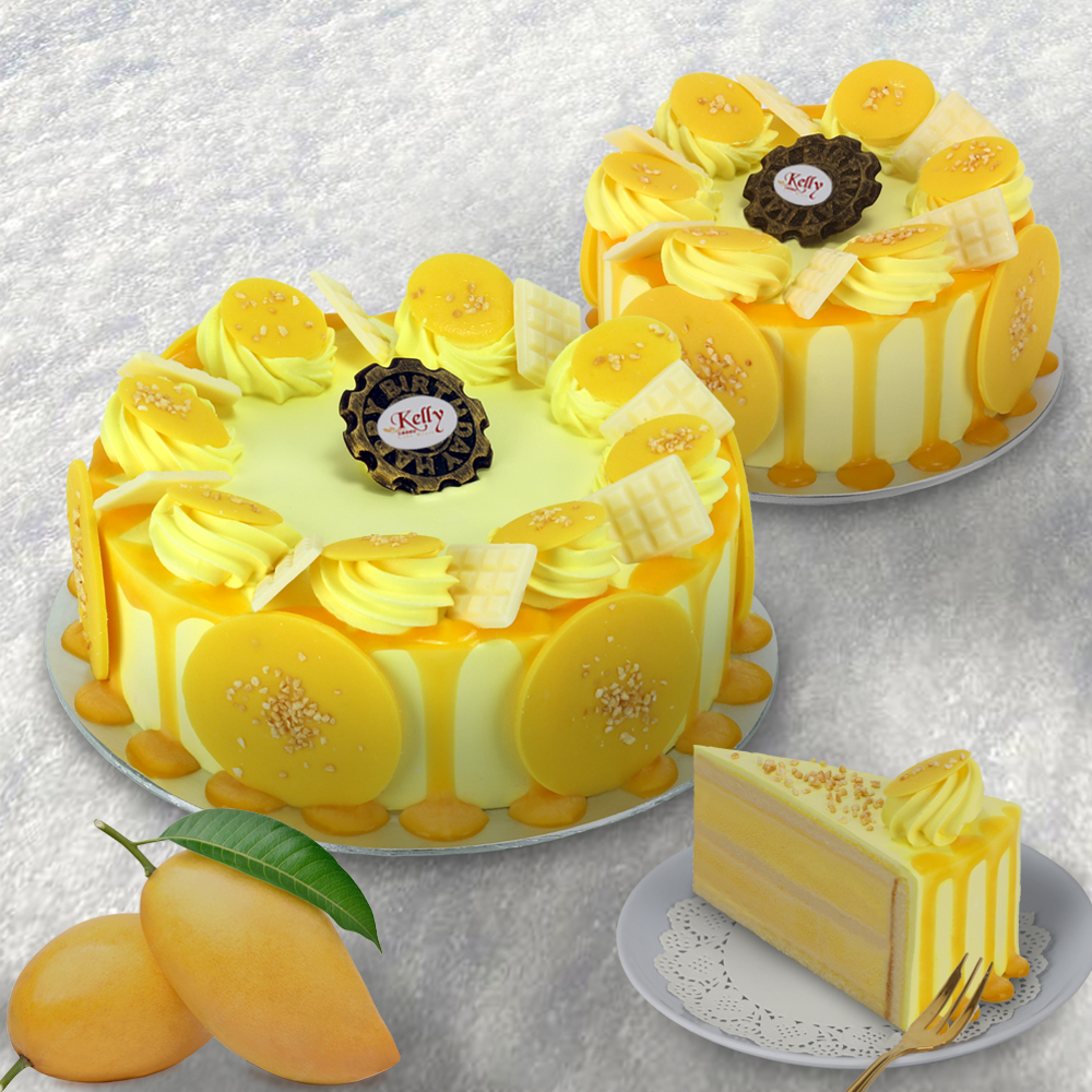 Mango Ice Cream Cake