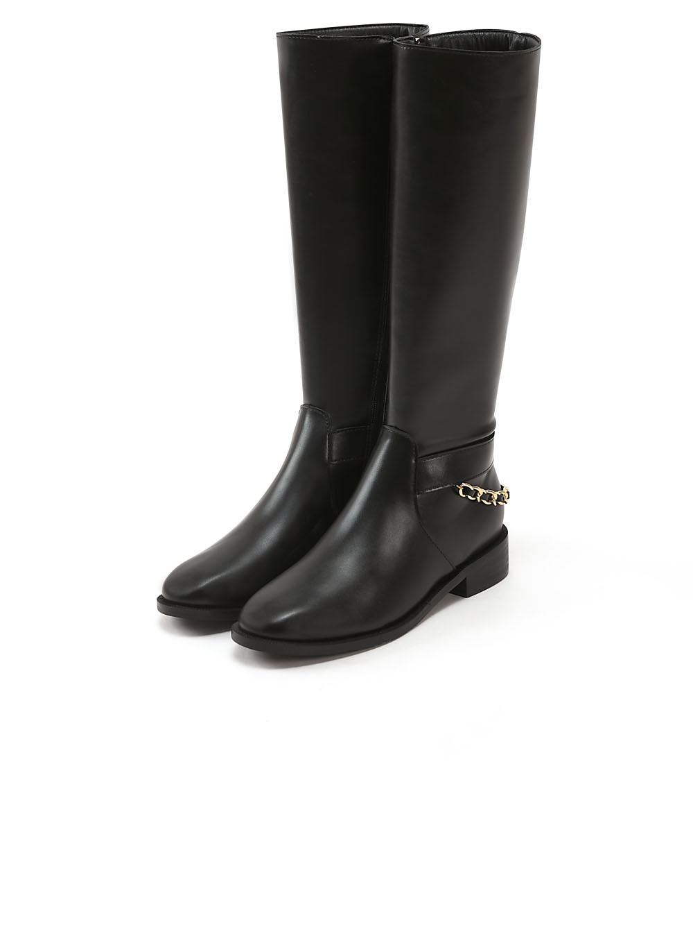 FM SHOES 金屬鍊條長靴 黑