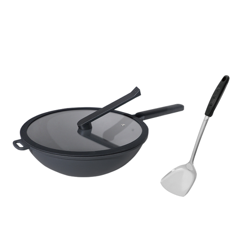 WOKY 恰恰鍋32CM炒鍋組+OK不鏽鋼鍋鏟