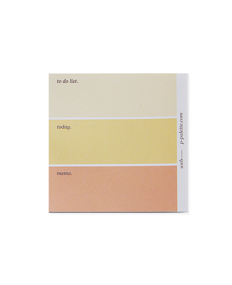 P.PALETTE Color Memo Pad - Yellow 便條本
