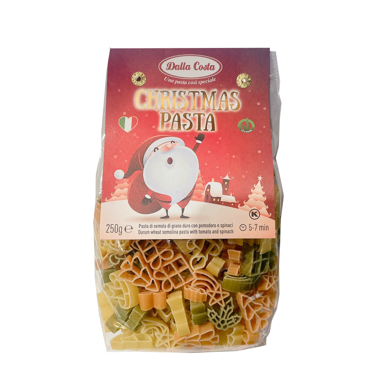 達樂聖誕禮物義大利麵 250g Dalla costa christmas pasta