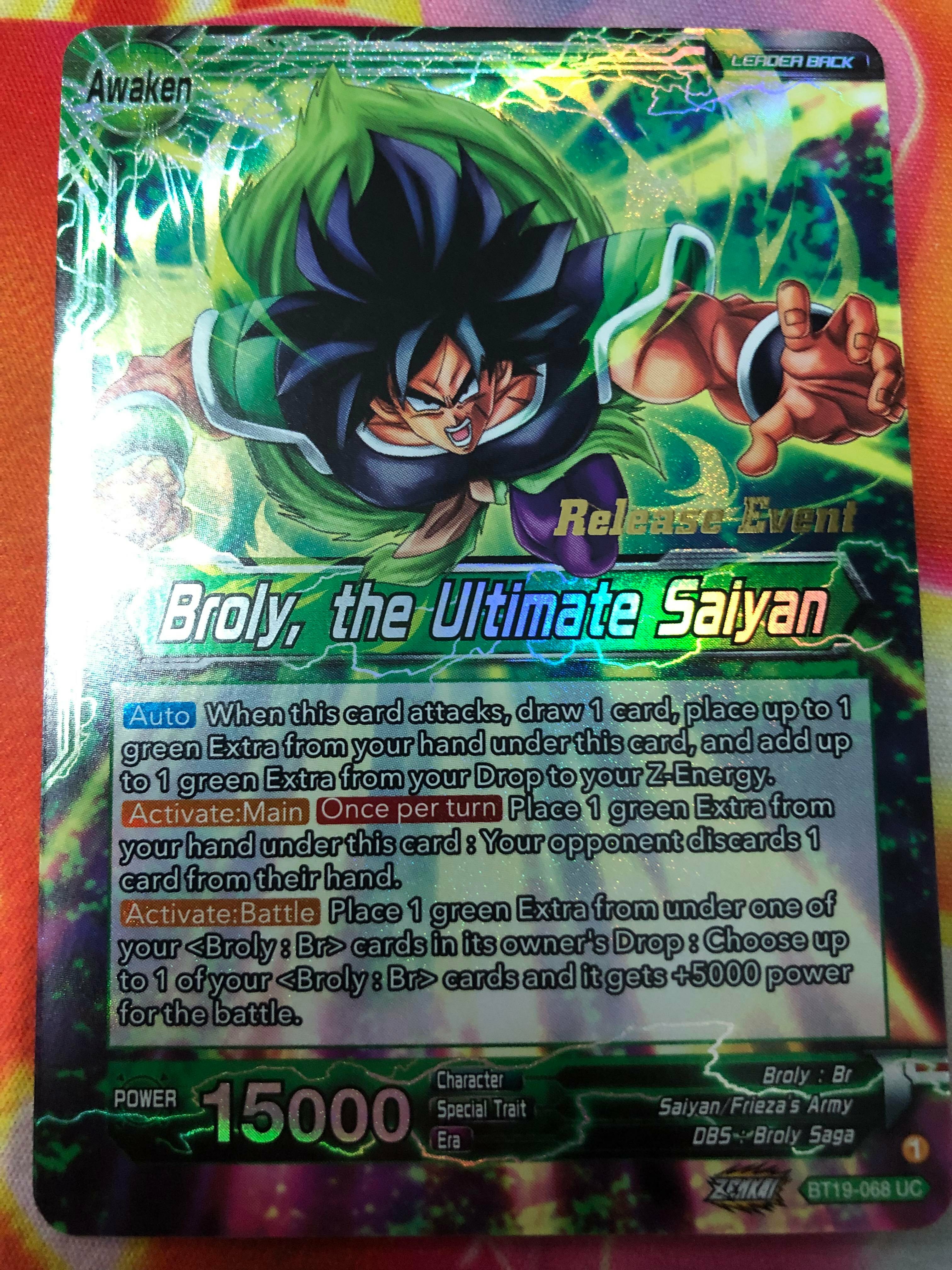 (Relaese Event) BT19-068 Broly // Broly, the Ultimate S