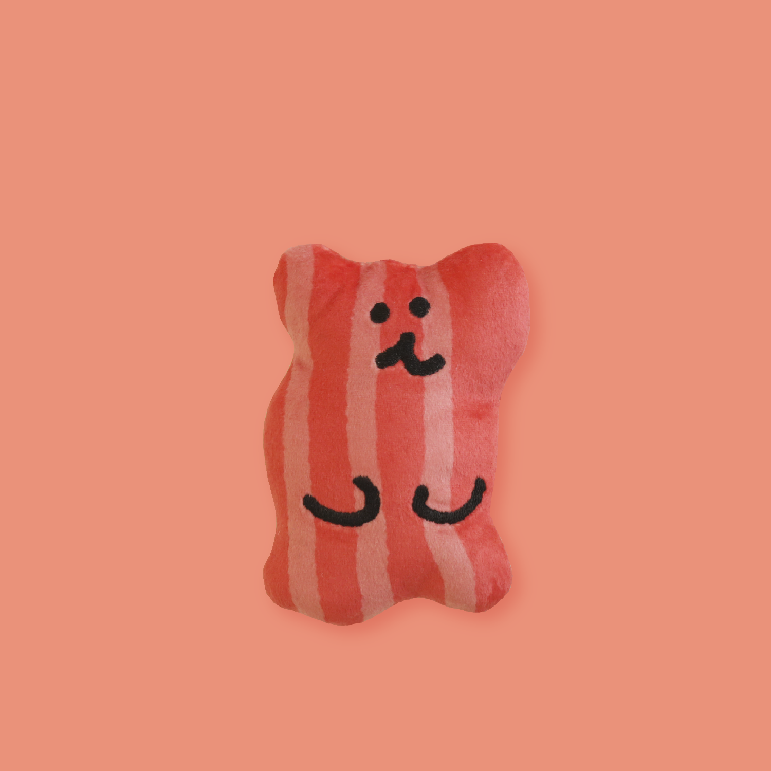 DINOTAENG Bacon BOBO Doll Keyring 寶寶煙肉造型 鎖匙扣