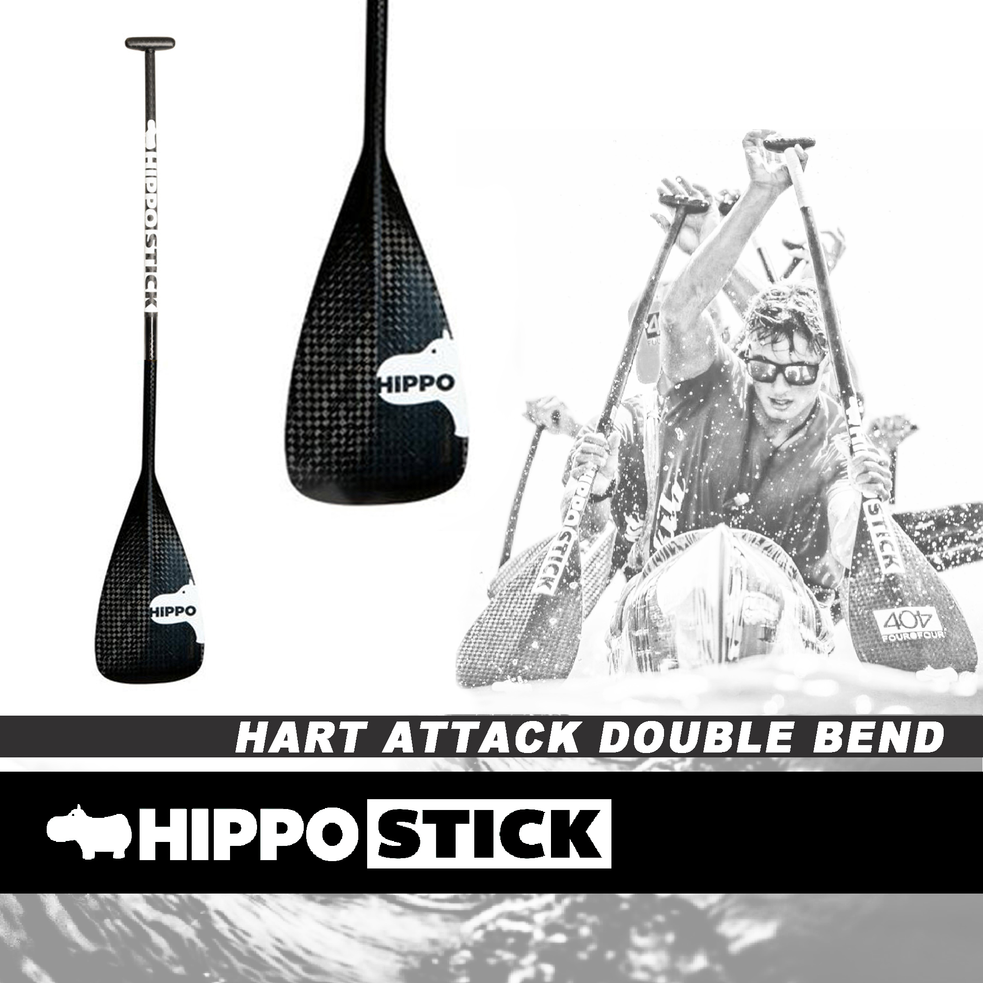 Hippostick STEERING TAHITIAN Hart Attack Double Bend