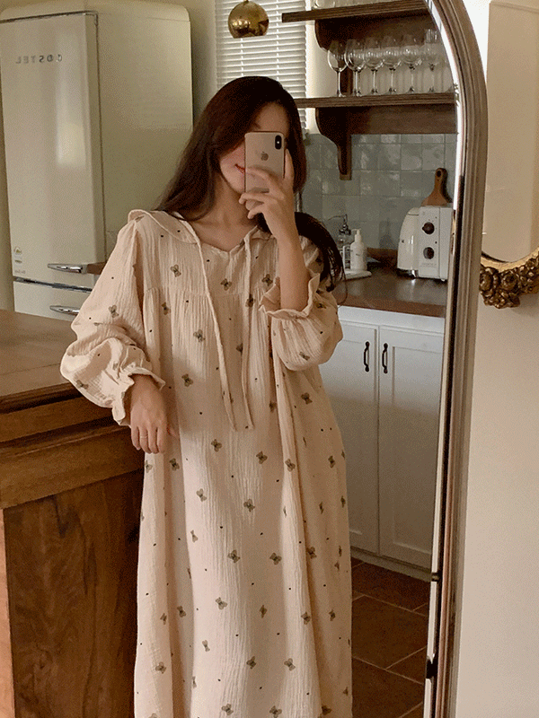 JUUNEEDU Romantic Mandy Bear Long Sleeve Pajama 小熊長袖睡衣