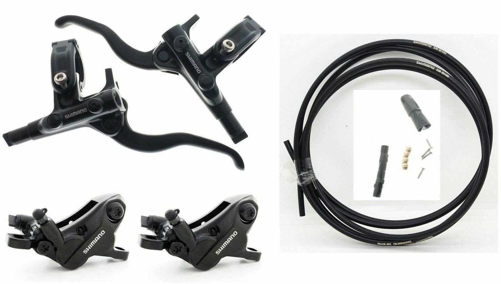 Shimano Deore BL-M4100 BR-MT520 I-Spec-EV Disc Brake Le