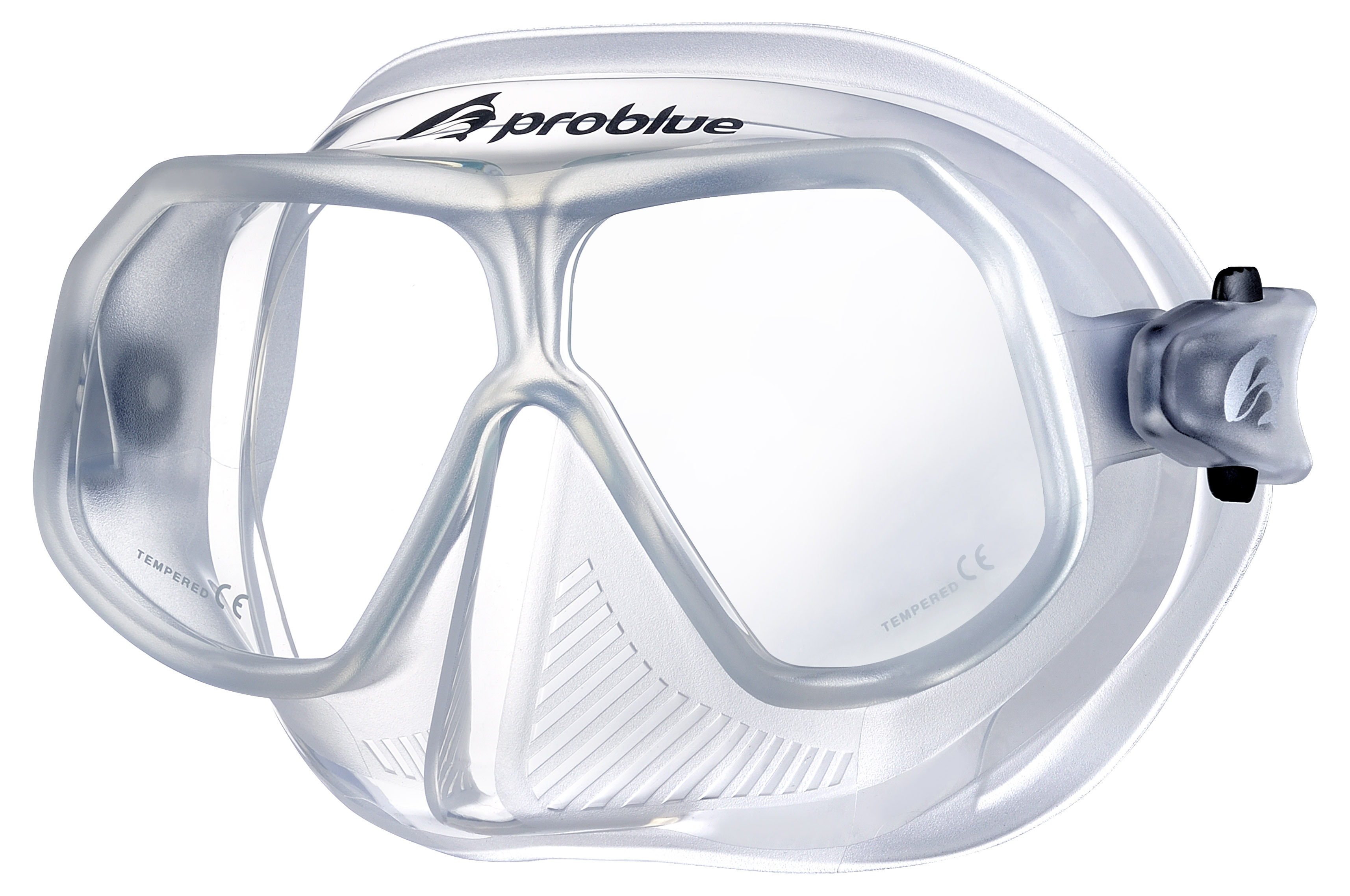 (可分期)【IDiver海怪水下】Problue－無框雙面鏡｜透明 黑 自潛 穿搭神器 防面鏡臉 全透明面鏡