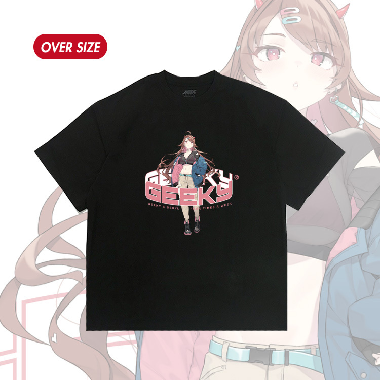 GEEKY x 貝莉莓日常短T-黑
