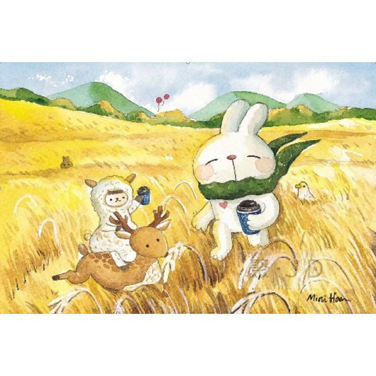 【台製拼圖】兔兔系列 - S3-013 miniHAN 一起奔跑 300片