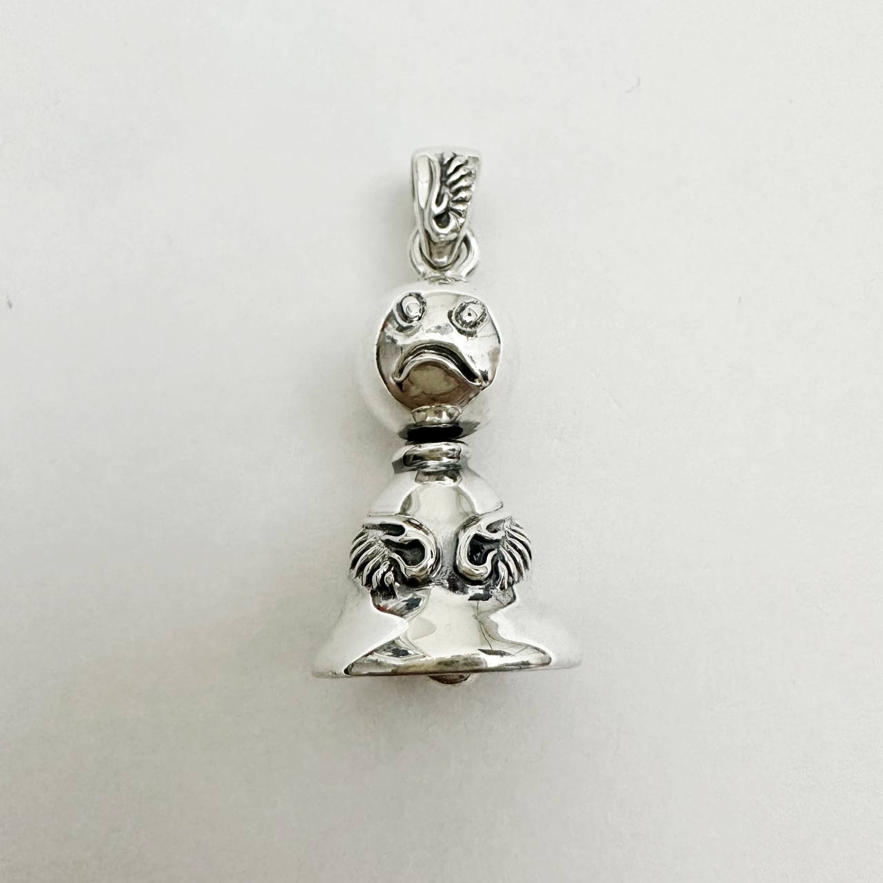 Angry Face Bell Charm