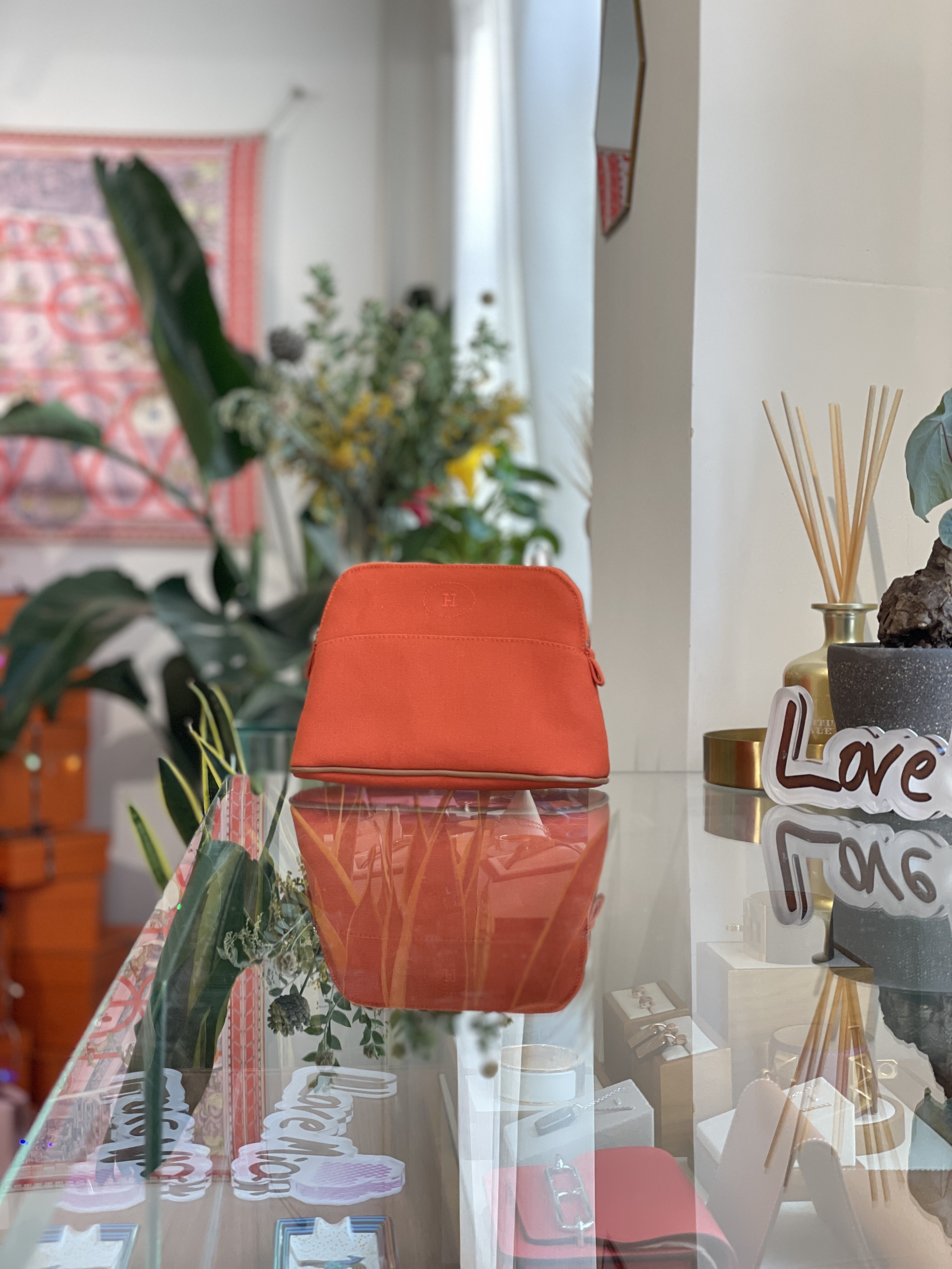 Hermes Bolide Travel Case Orange Feu Mini