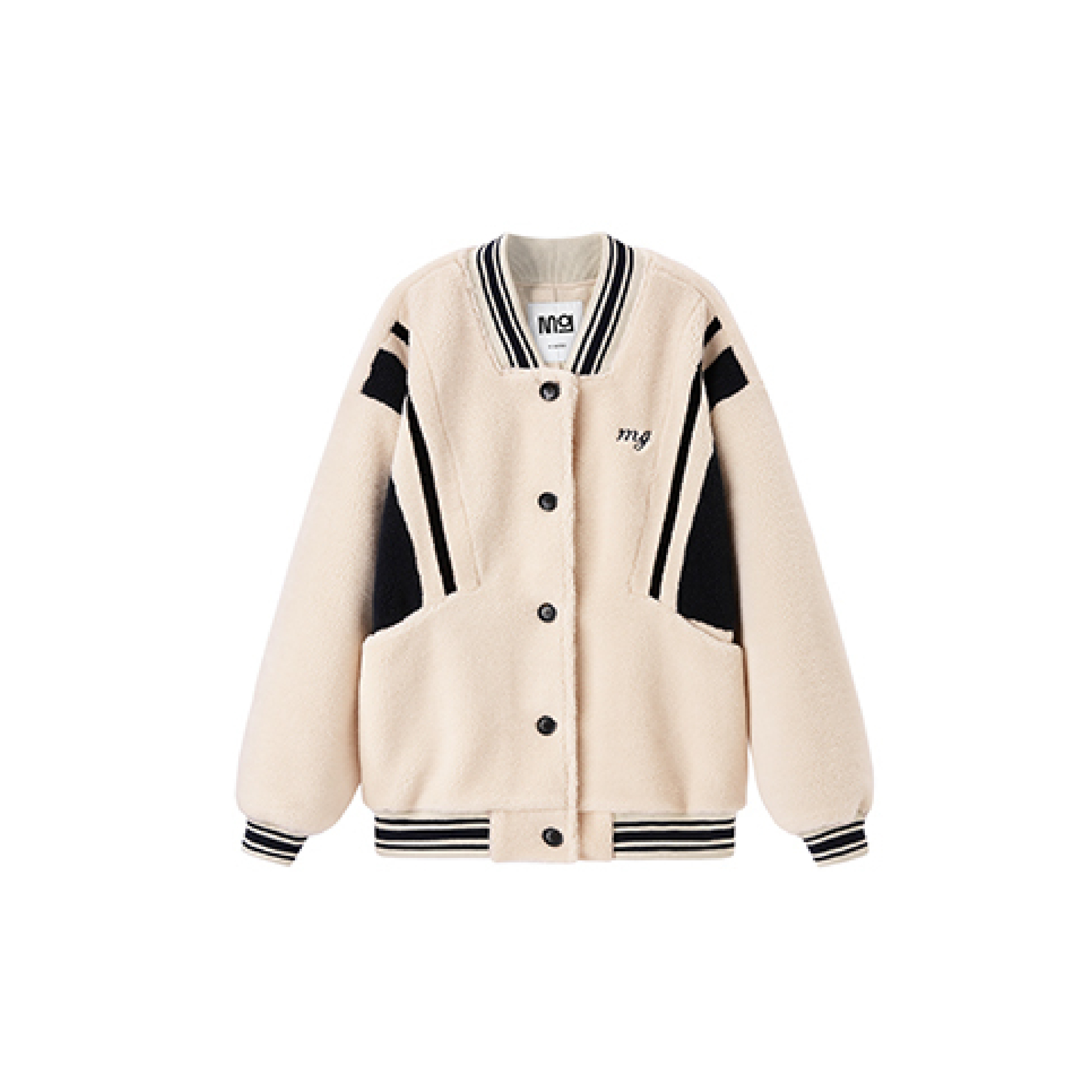 Preppy Fleece Varsity Jacket