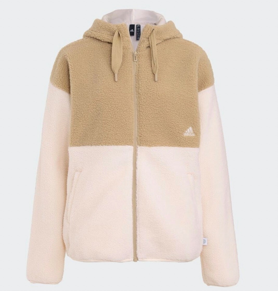 ADIDAS BOA FZ JKT 女 刷毛外套 卡其 HN0669 Dec lu
