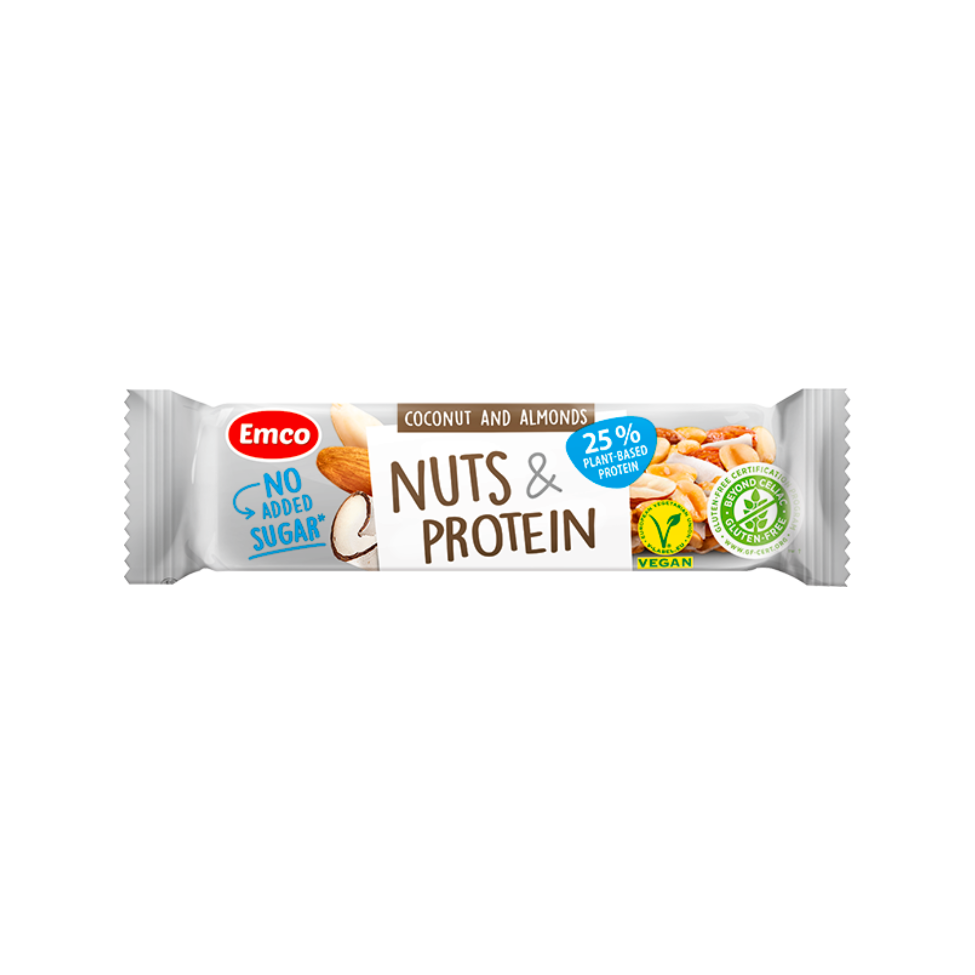 Emco No Added Sugar Nuts & Protein Bar Coconut Almond